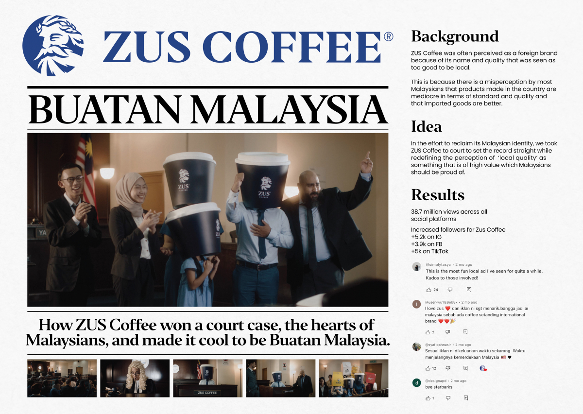 ZUS Coffee Buatan Malaysia | Kancil Awards